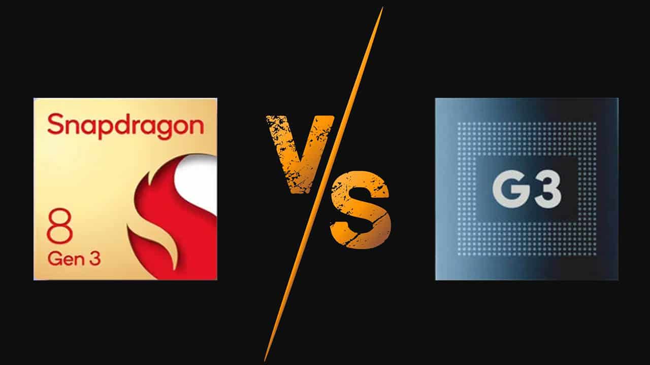 مقارنة بين معالج Google Tensor G3 و Snapdragon 8 Gen 3 - ريفيو بلس