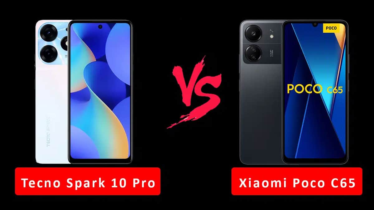 الفرق بين Poco C65 و Tecno Spark 10 Pro - ريفيو بلس